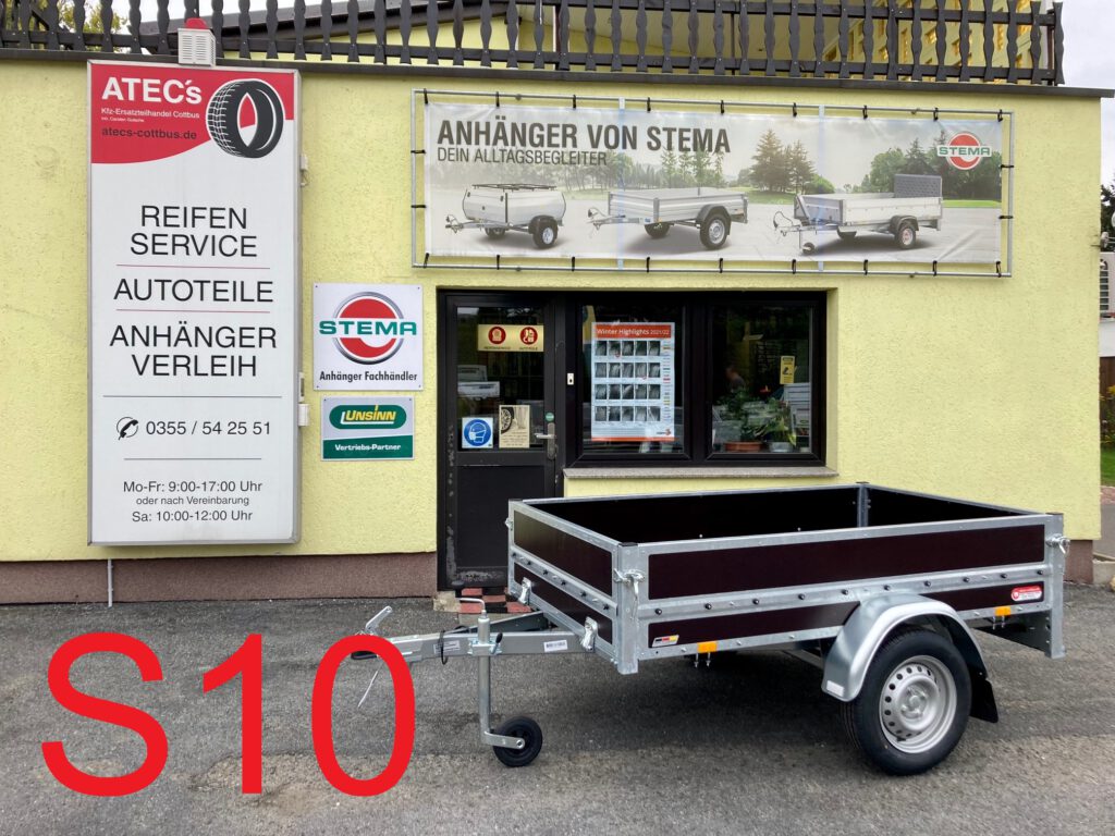 STEMA Woodoxx (S10)Kastenanhänger, ungebremst2,01 x 1,15m | 750kg | 13″ – Atecs